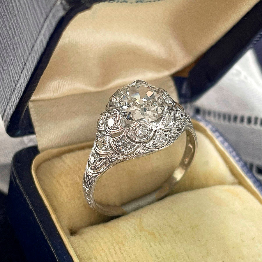 Antique Edwardian Engagement Rings - Pebble & Polish